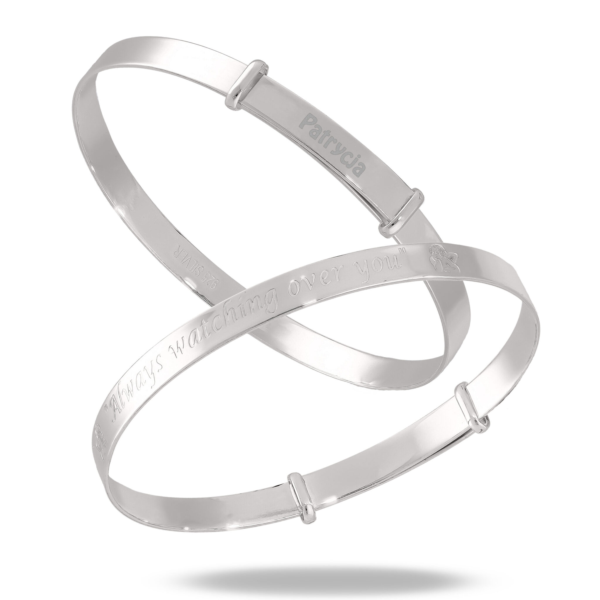 Baby bracelets, keepsake jewellery personalised in UK Bangles