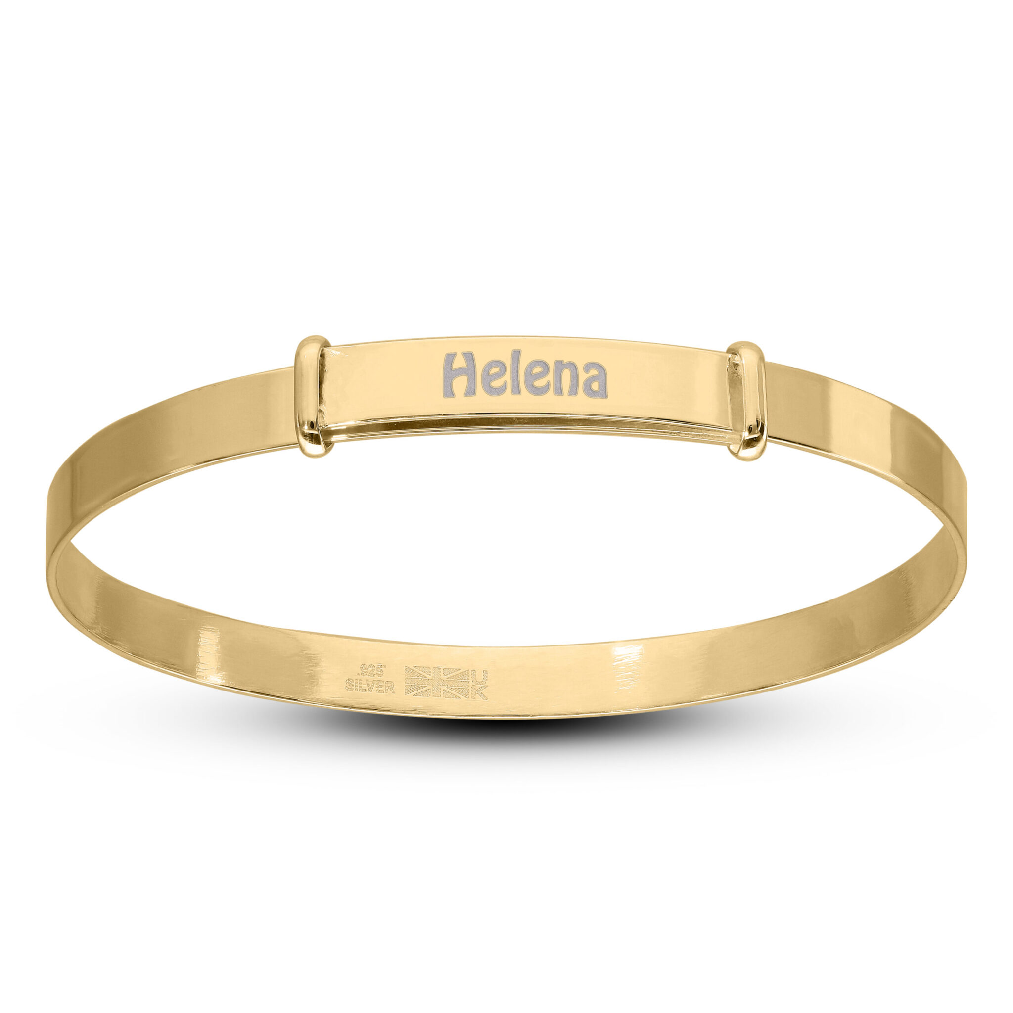Baby bracelets, keepsake jewellery personalised in UK Bangles